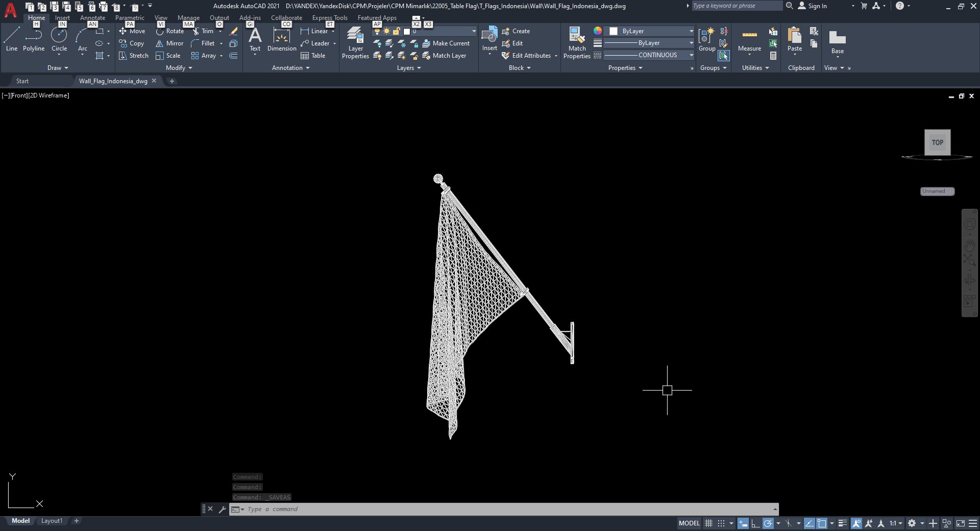 3D Wall Flag USA V2 Model - TurboSquid 2213432