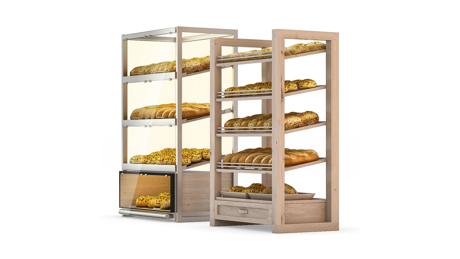 Bread racks filling model - TurboSquid 1694754
