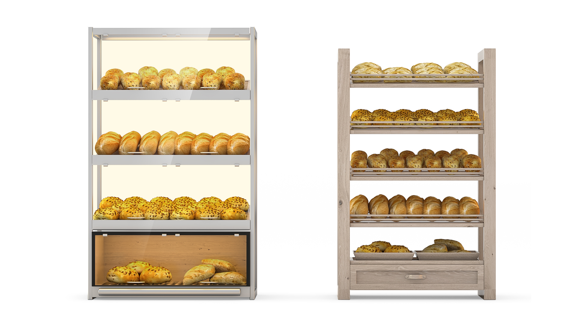 Bread racks filling model - TurboSquid 1694754