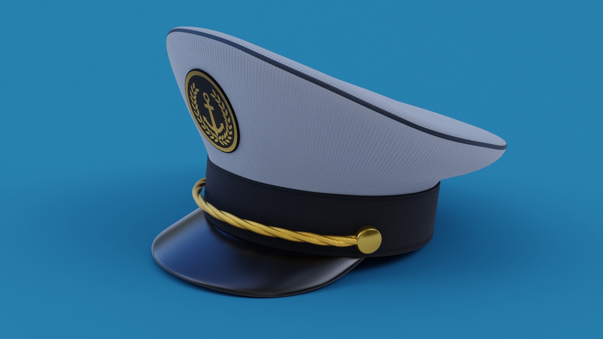 3D Captain Hat 01 Model - TurboSquid 1942674