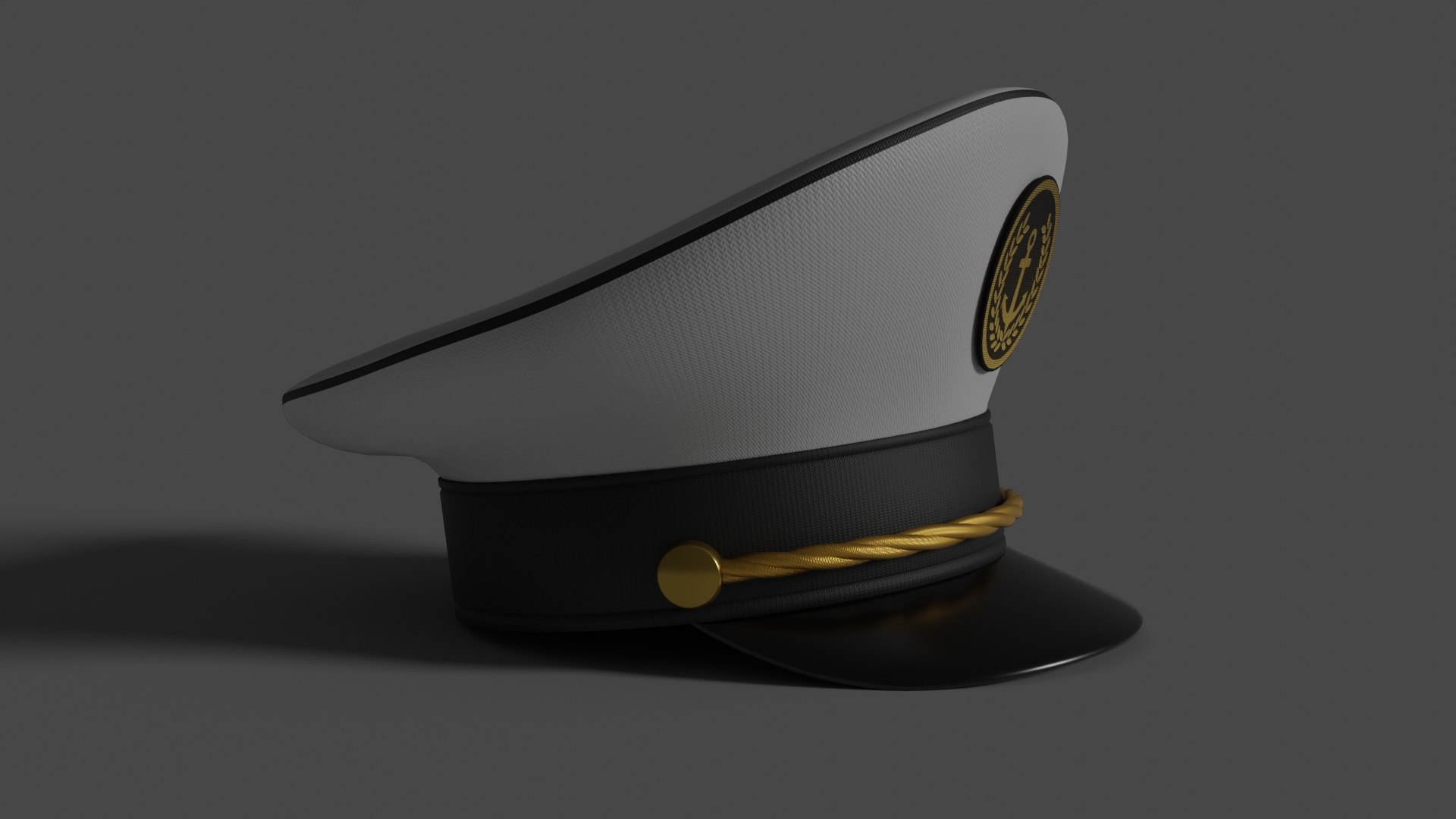 3D Captain Hat 01 Model - TurboSquid 1942674