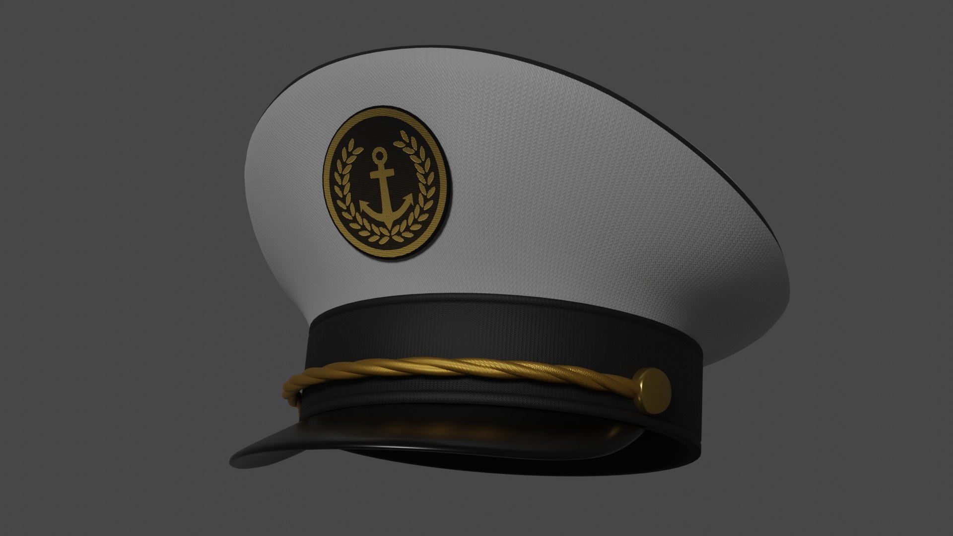 3D Captain Hat 01 Model - TurboSquid 1942674