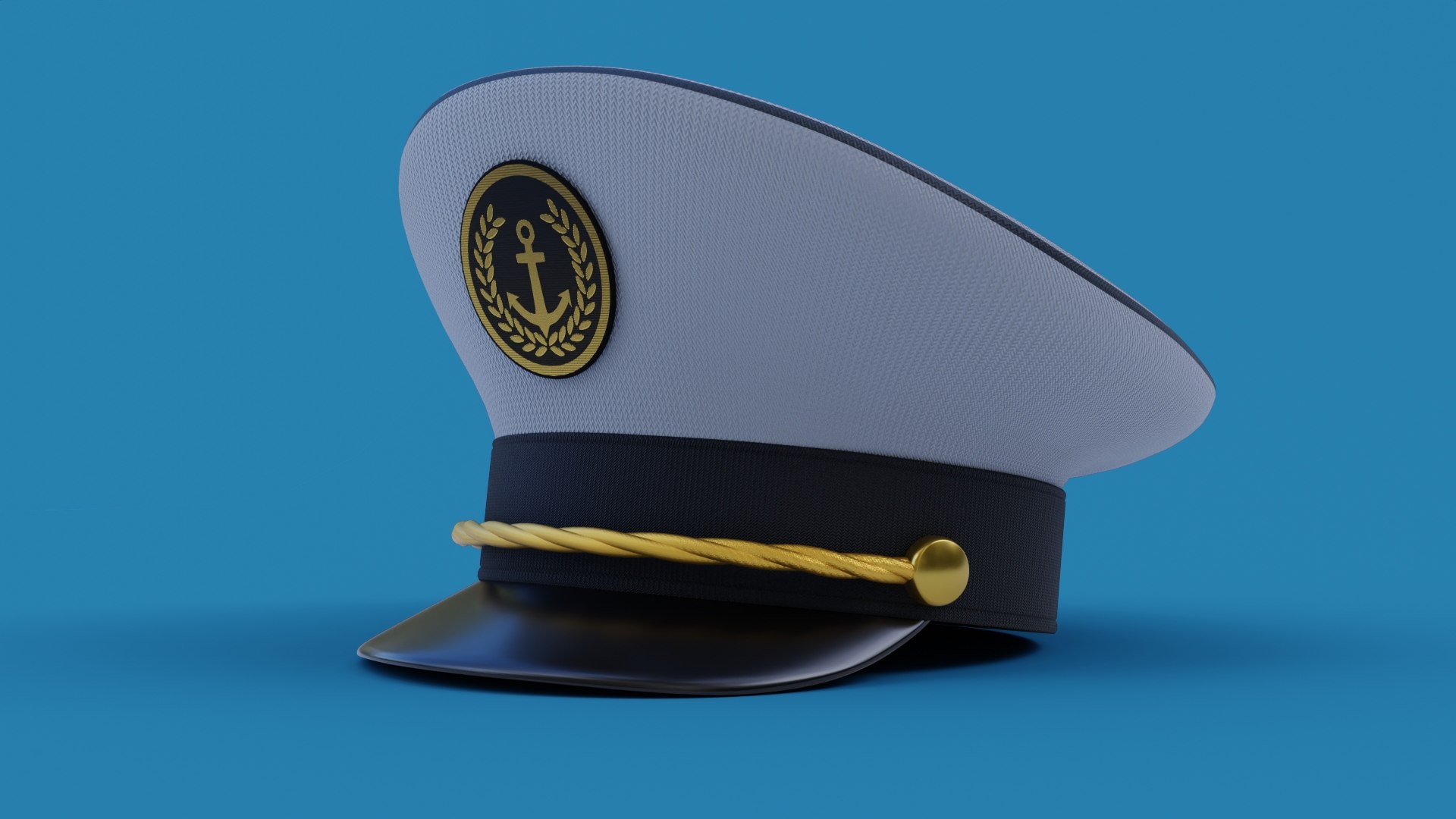 3D Captain Hat 01 Model - TurboSquid 1942674