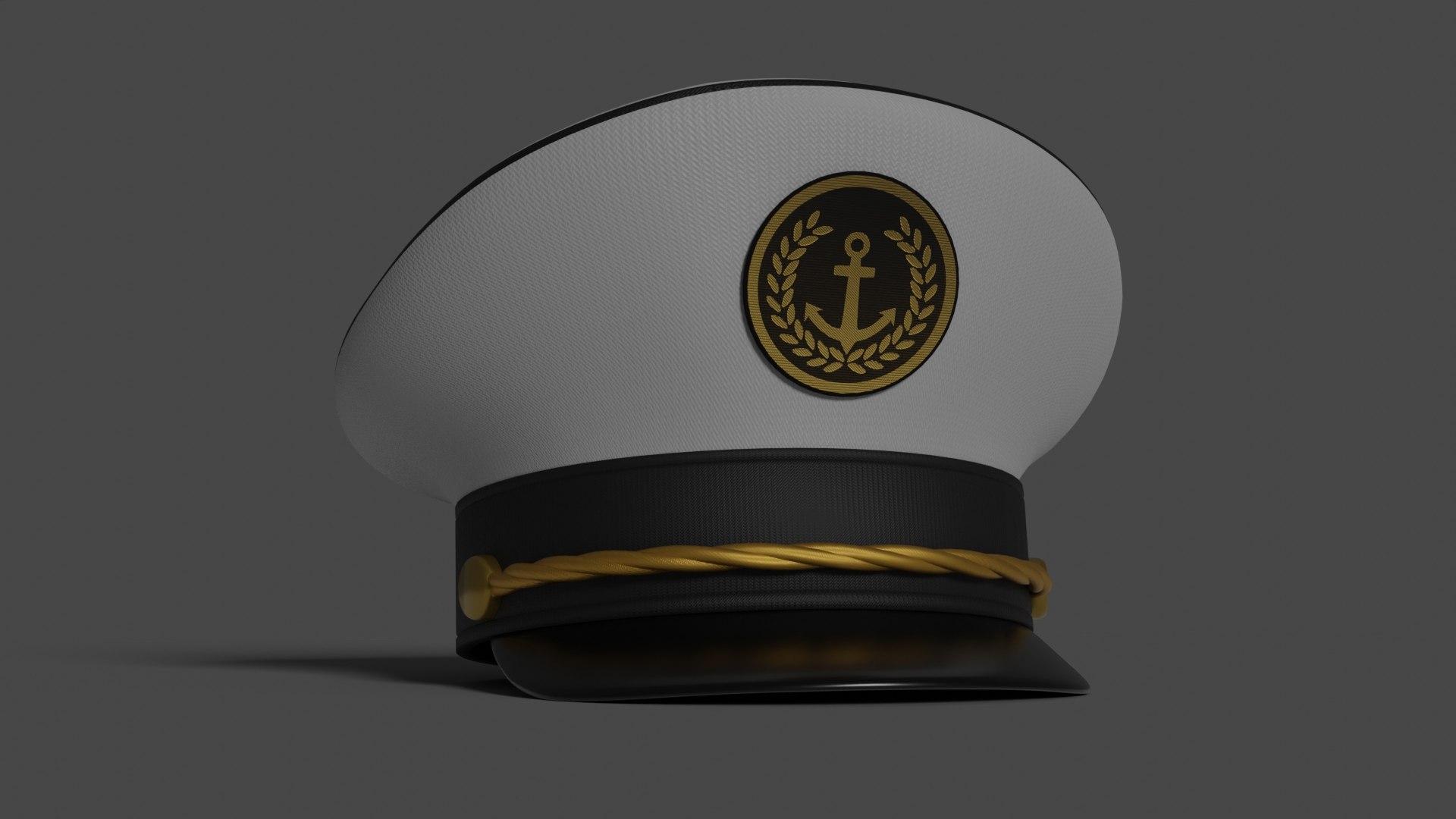 3D Captain Hat 01 Model - TurboSquid 1942674