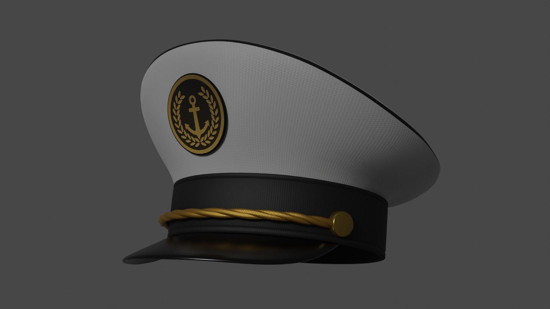 3D Captain Hat 01 Model - TurboSquid 1942674