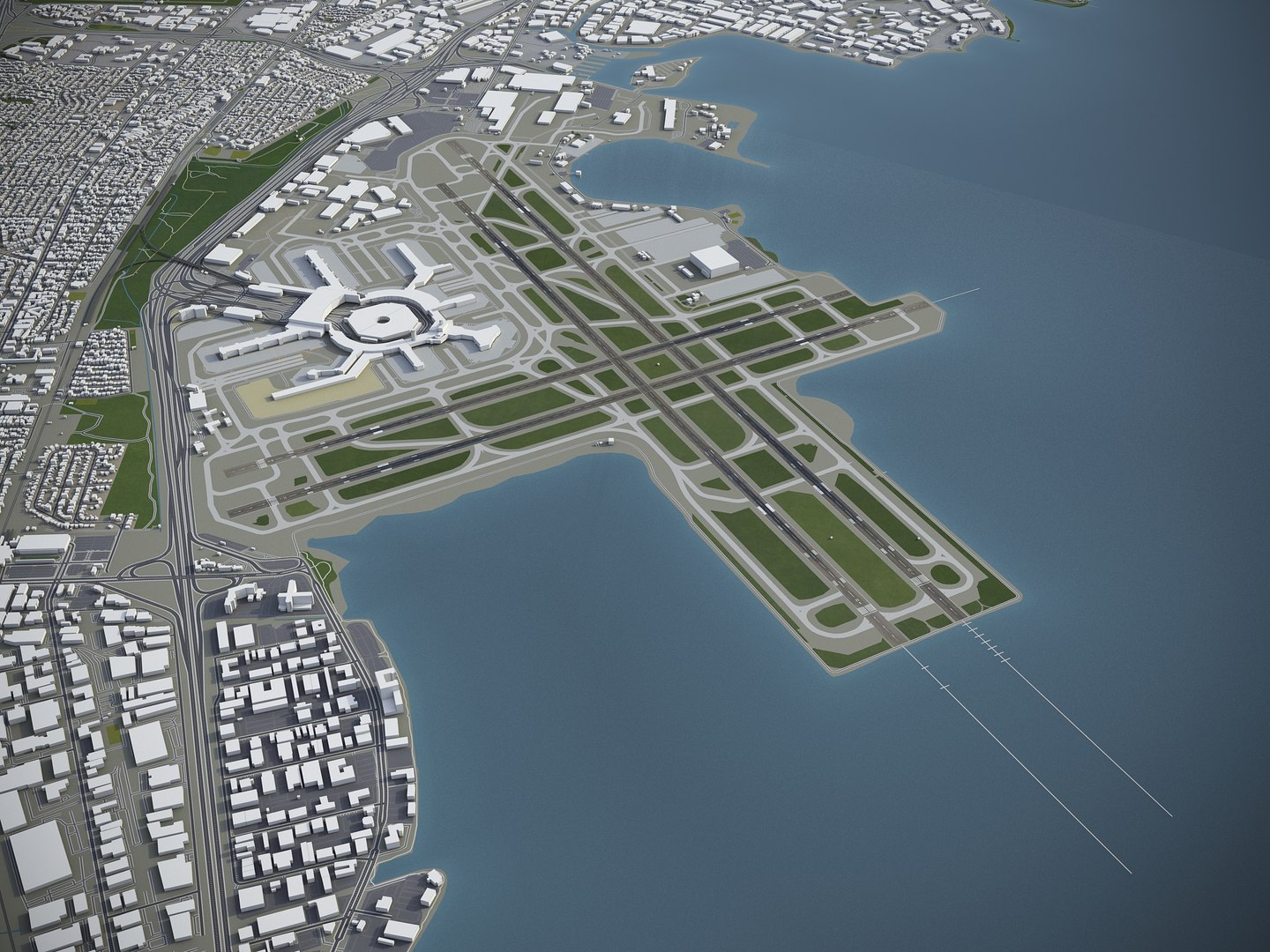 San francisco bay area 3D model - TurboSquid 1439230