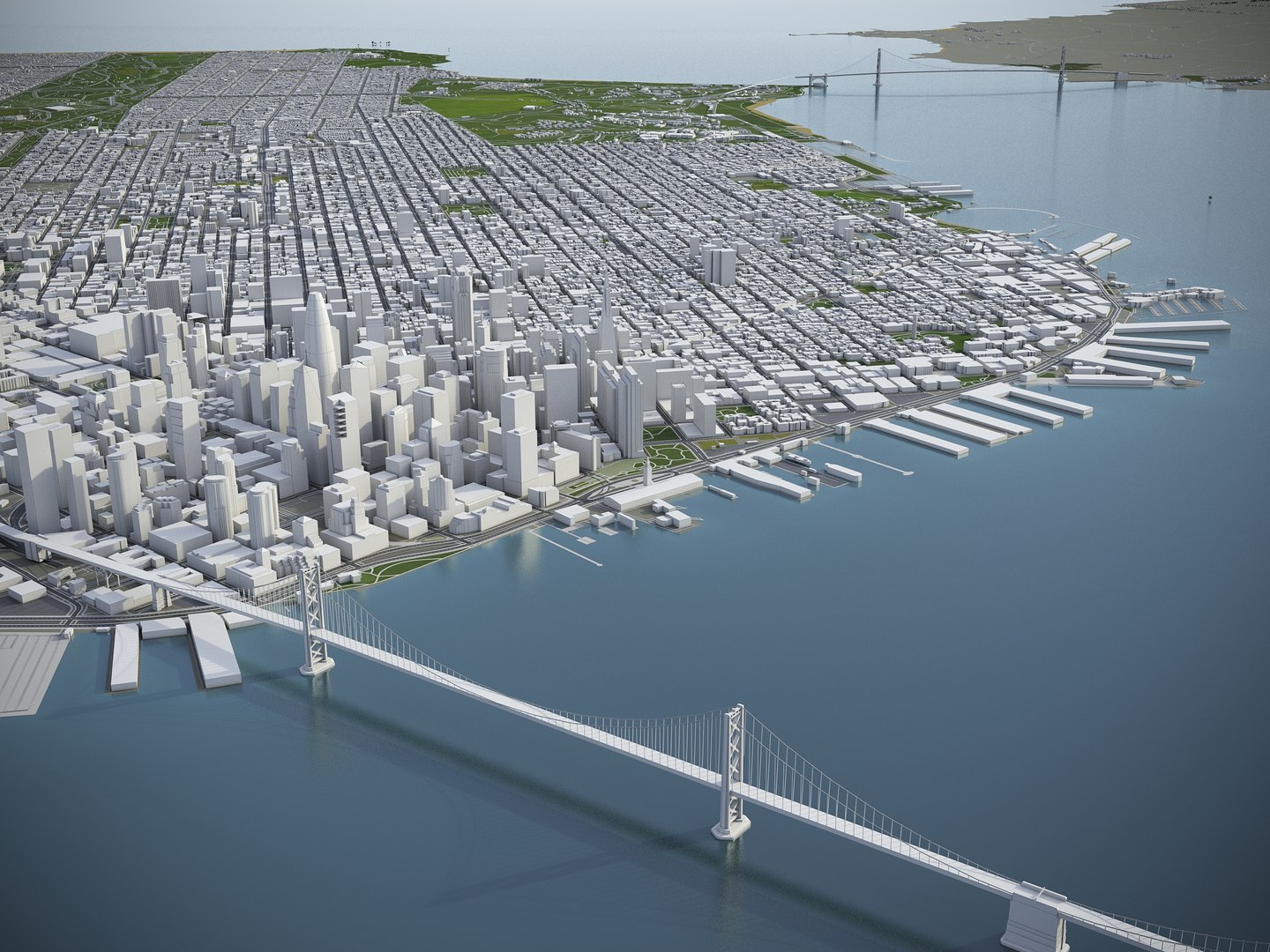 San francisco bay area 3D model - TurboSquid 1439230