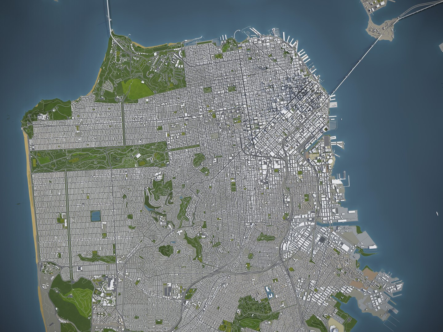 san francisco bay area 3D model https://p.turbosquid.com/ts-thumb/bR ...