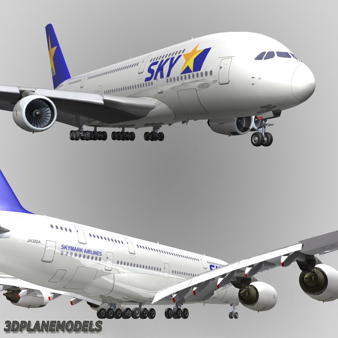 Airbus A380-800 3d Model
