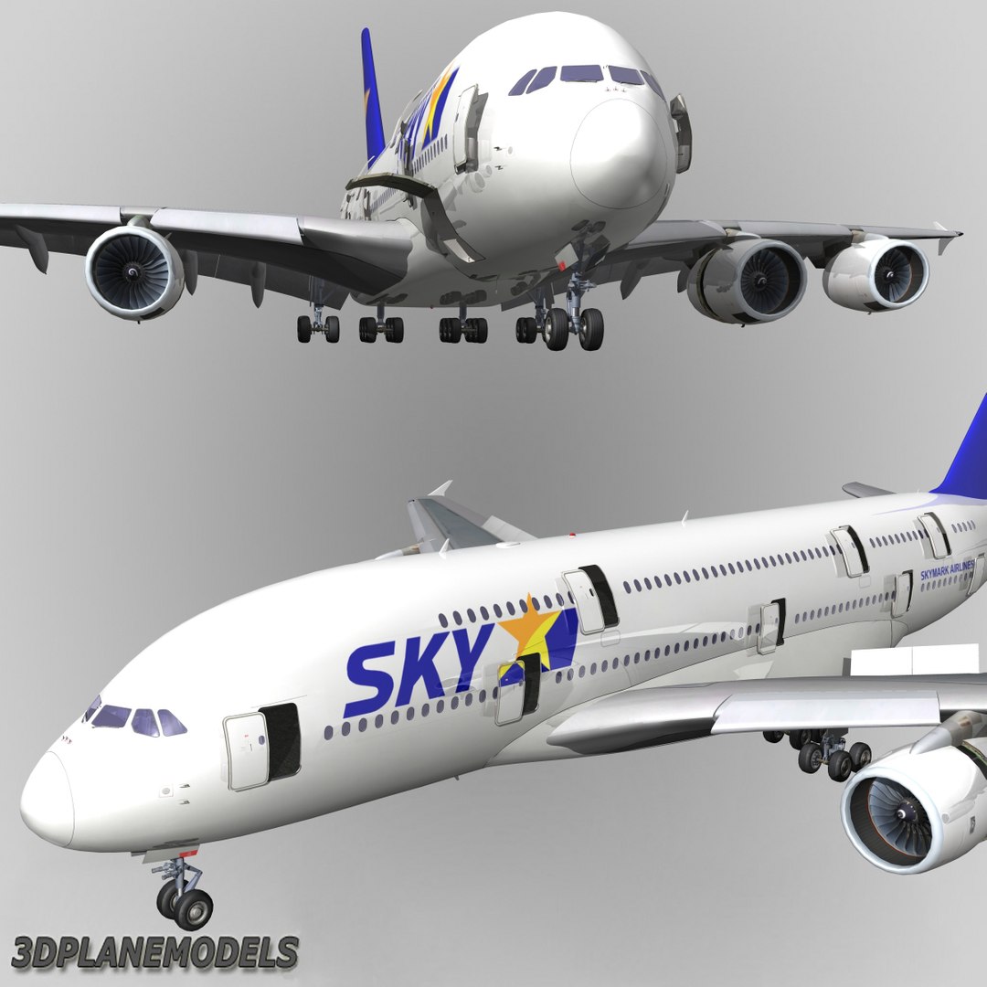 Airbus A380-800 3d Model