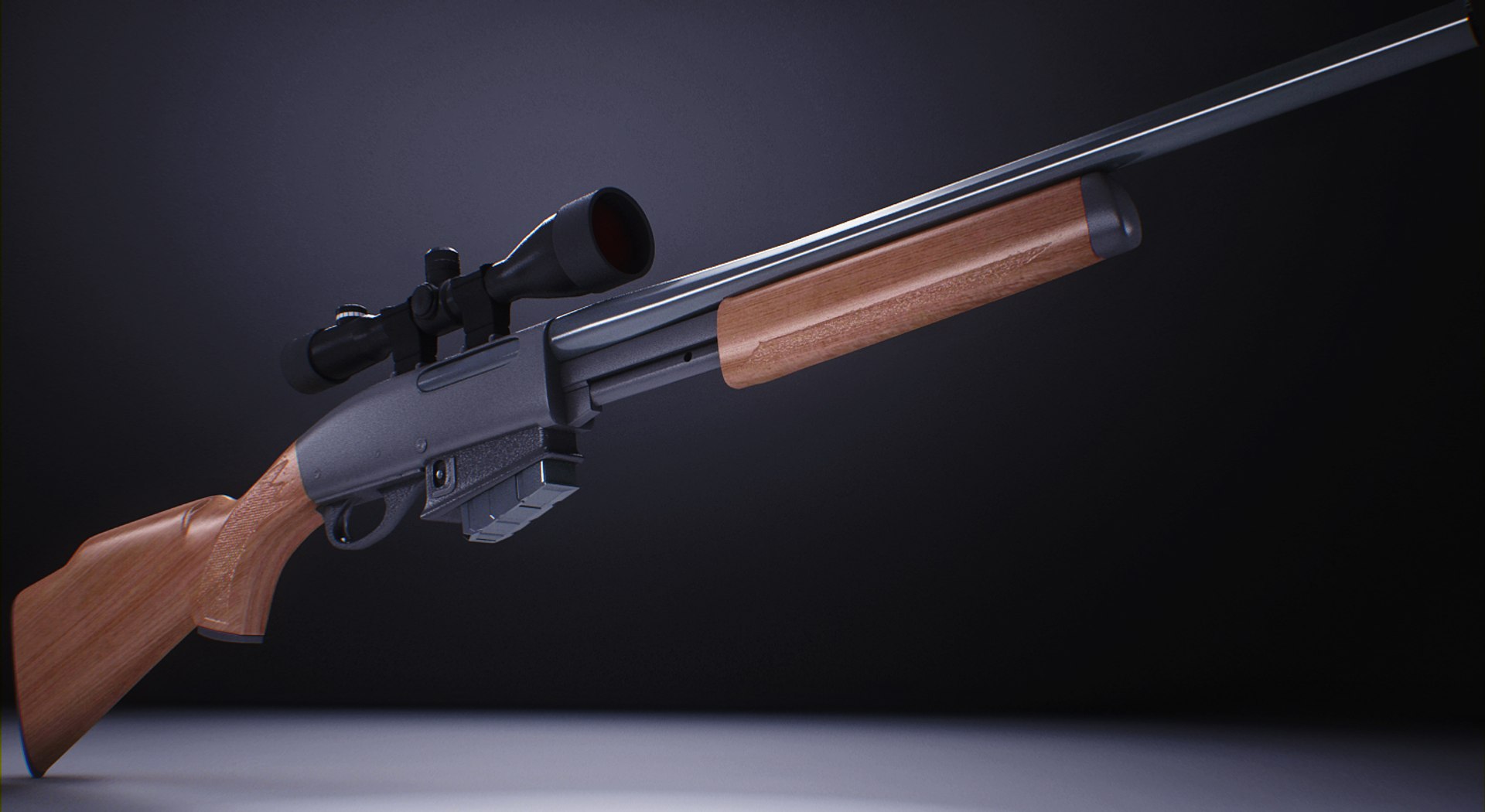 3d Remington 7615 Rifle