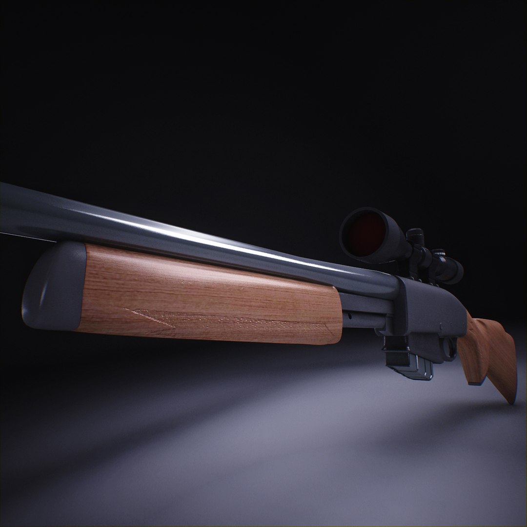 3d Remington 7615 Rifle