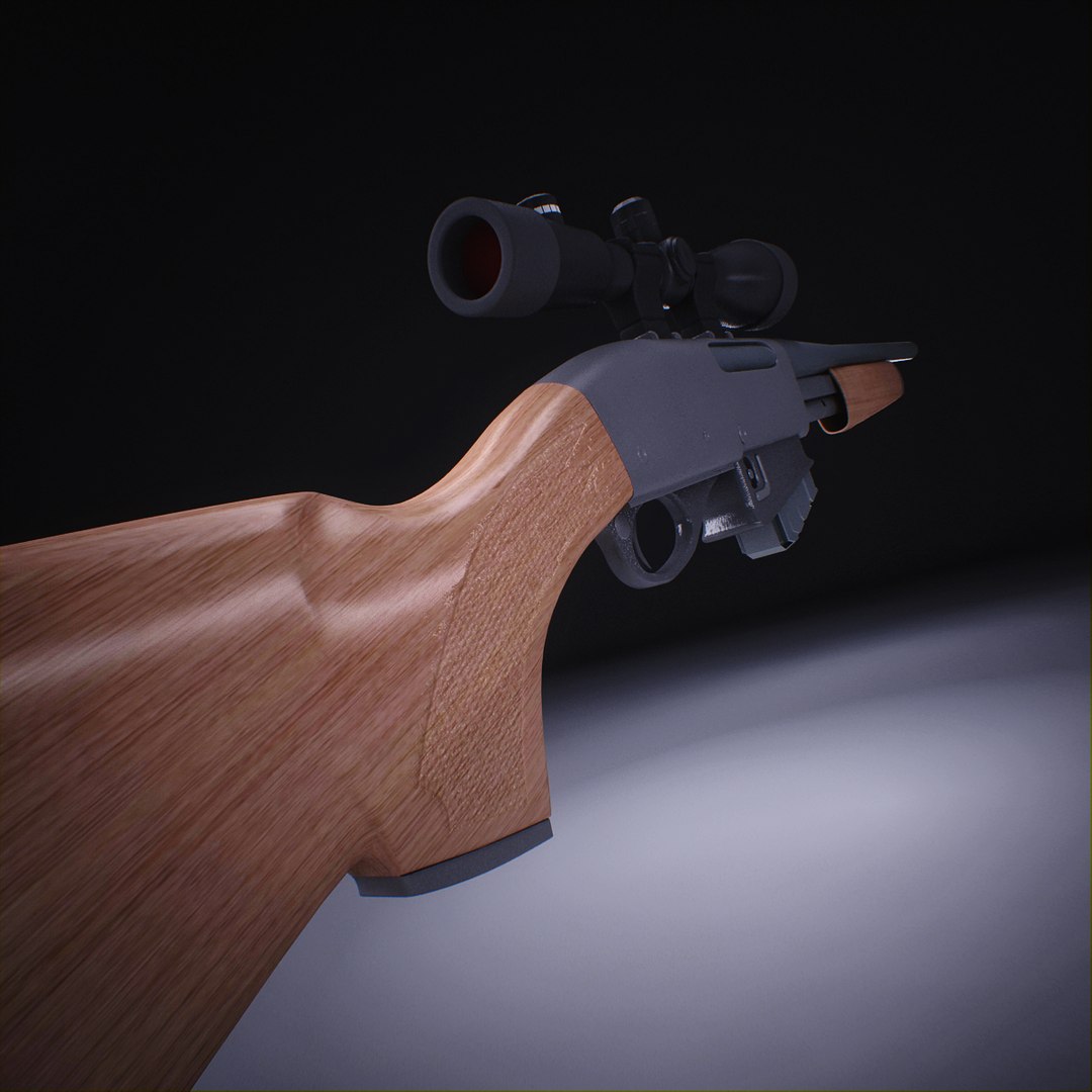 3d Remington 7615 Rifle