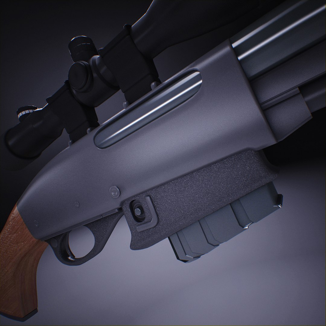 3d Remington 7615 Rifle