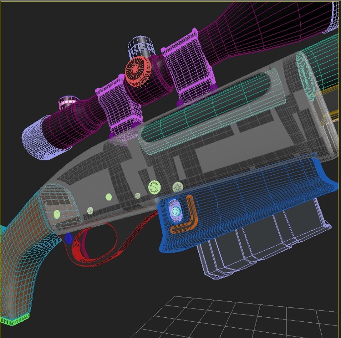3d Remington 7615 Rifle
