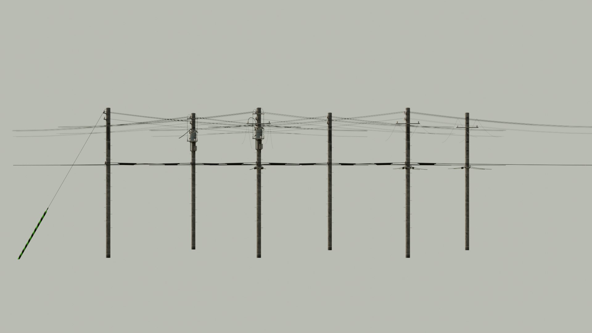 Modular Japanese Electricity Poles Pack 3D Model - TurboSquid 2284945