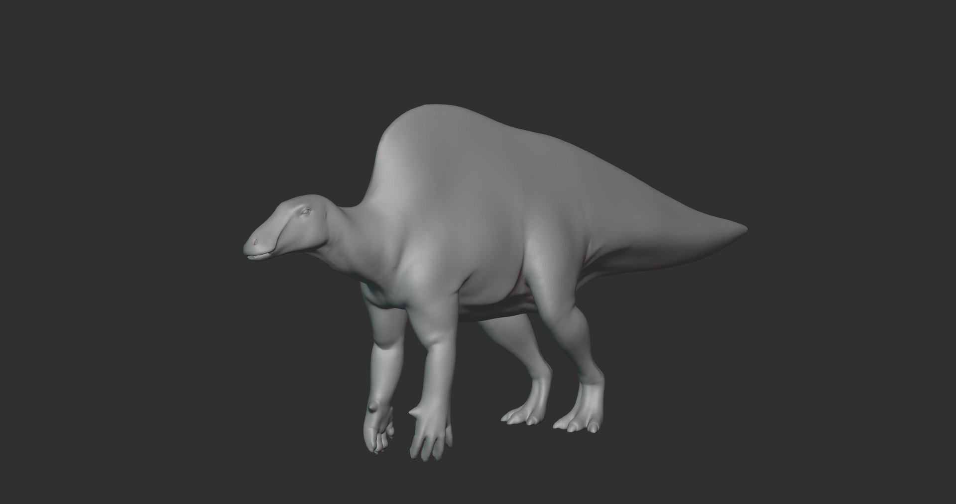 3D Ouranosaurus Basemesh Low Poly - TurboSquid 1994706