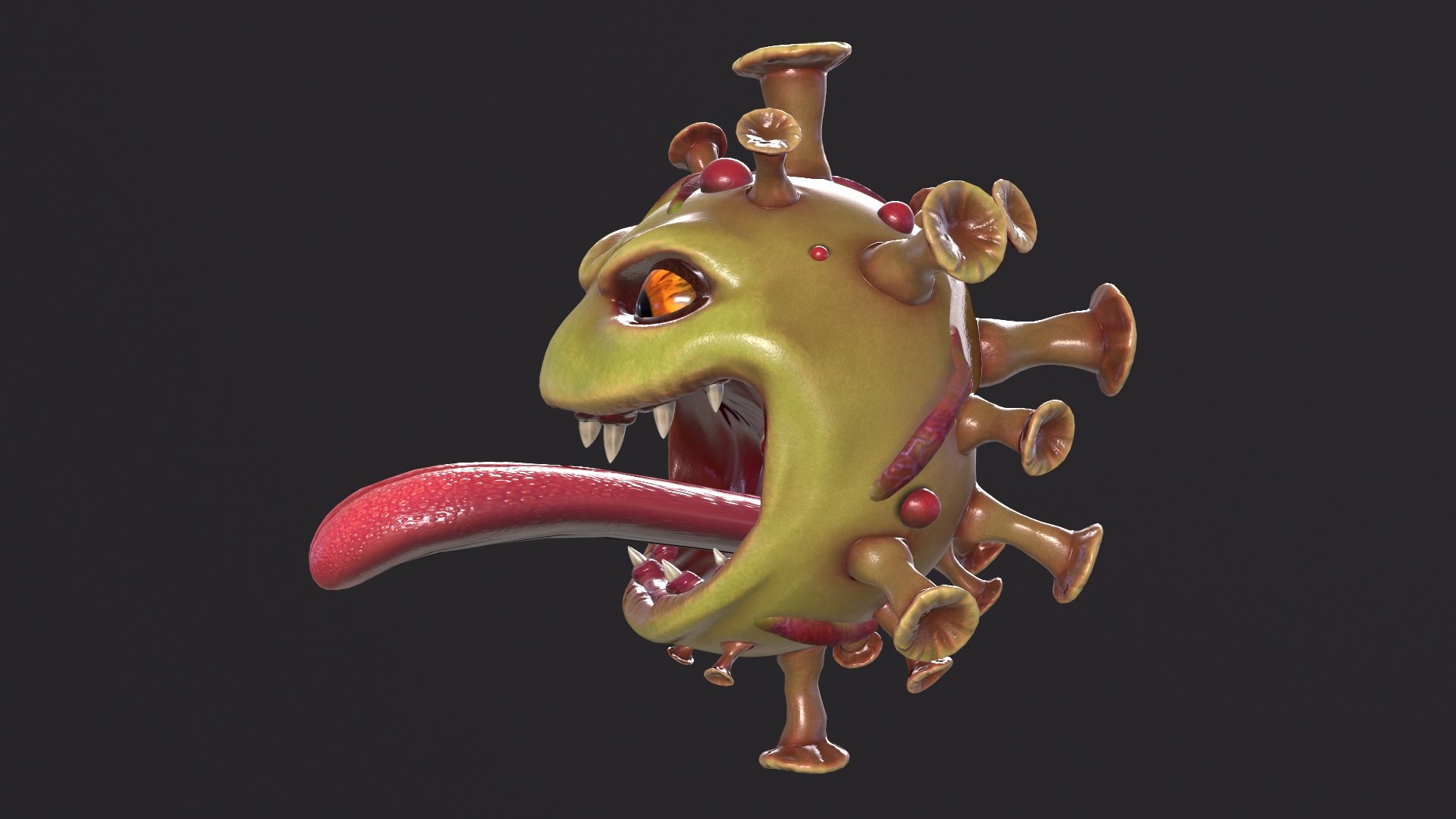 VirusMonsterHead 3D - TurboSquid 1786633