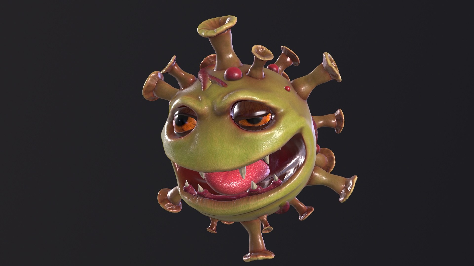 VirusMonsterHead 3D - TurboSquid 1786633