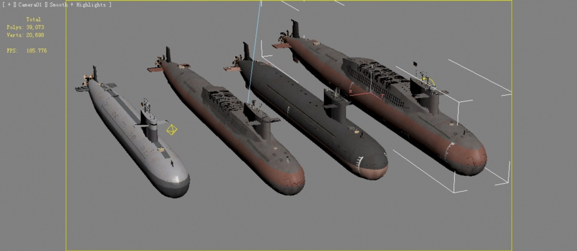 Chinese 091 092 093 094 Nuclear Submarine Collection 3D - TurboSquid ...