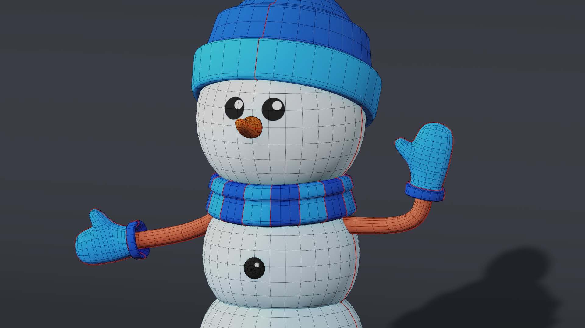 3D Snowman Cartoon - TurboSquid 2158336