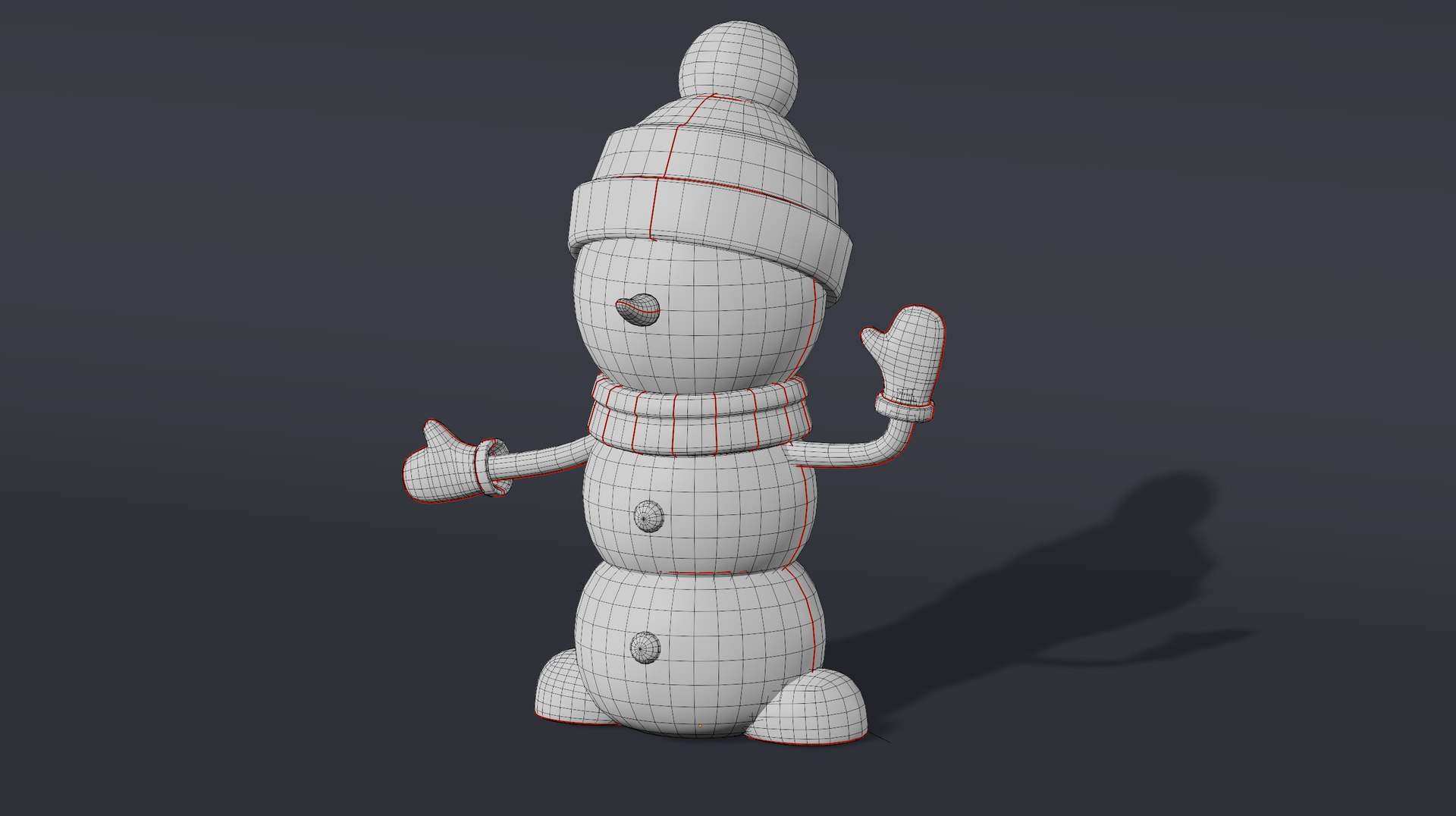 3D Snowman Cartoon - TurboSquid 2158336