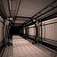 3d Spaceship Corridor Model