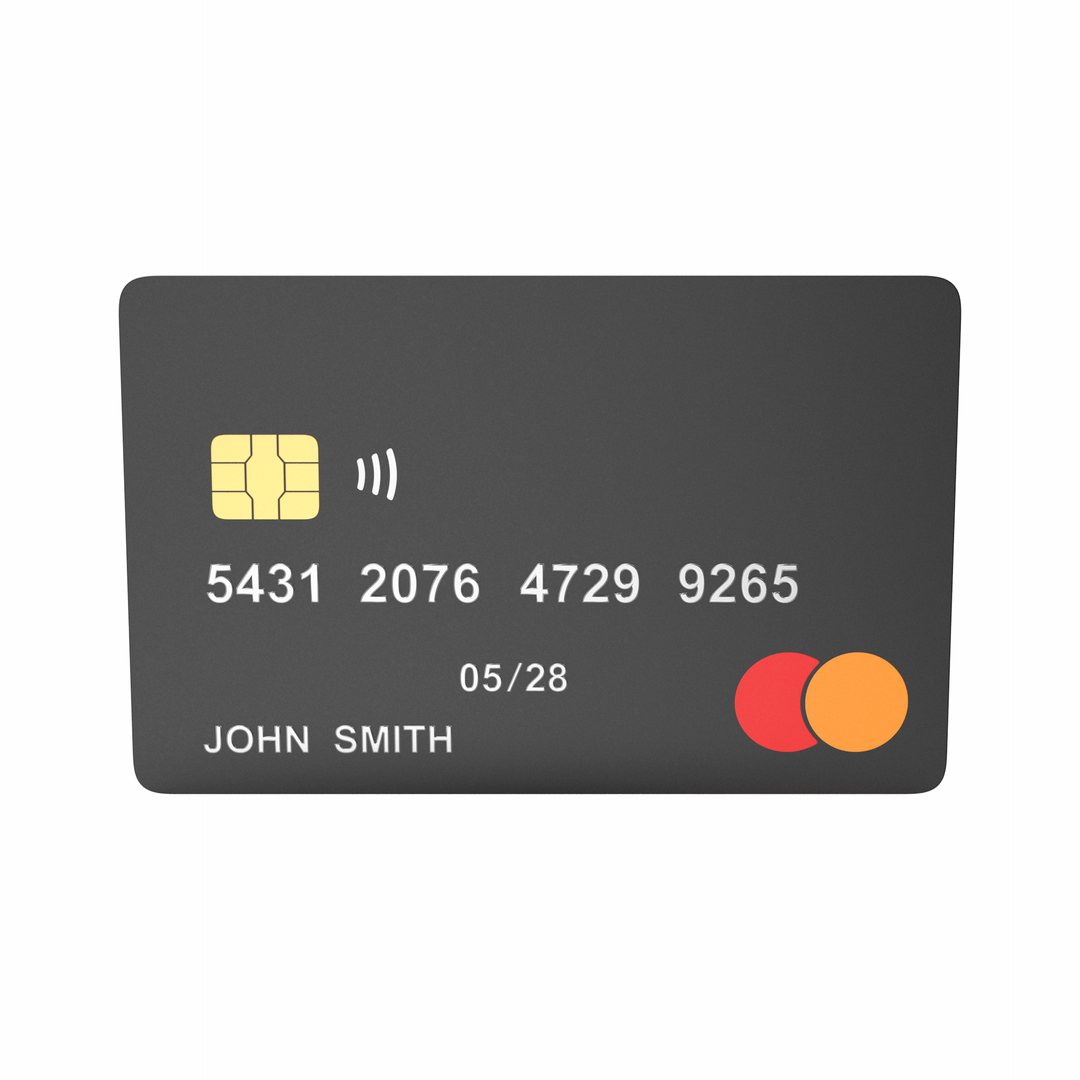 3D Bank Card - TurboSquid 2329829