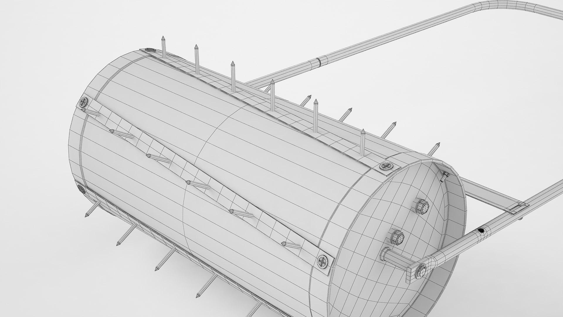 3D Lawn Spike Roller 06 - TurboSquid 1722644