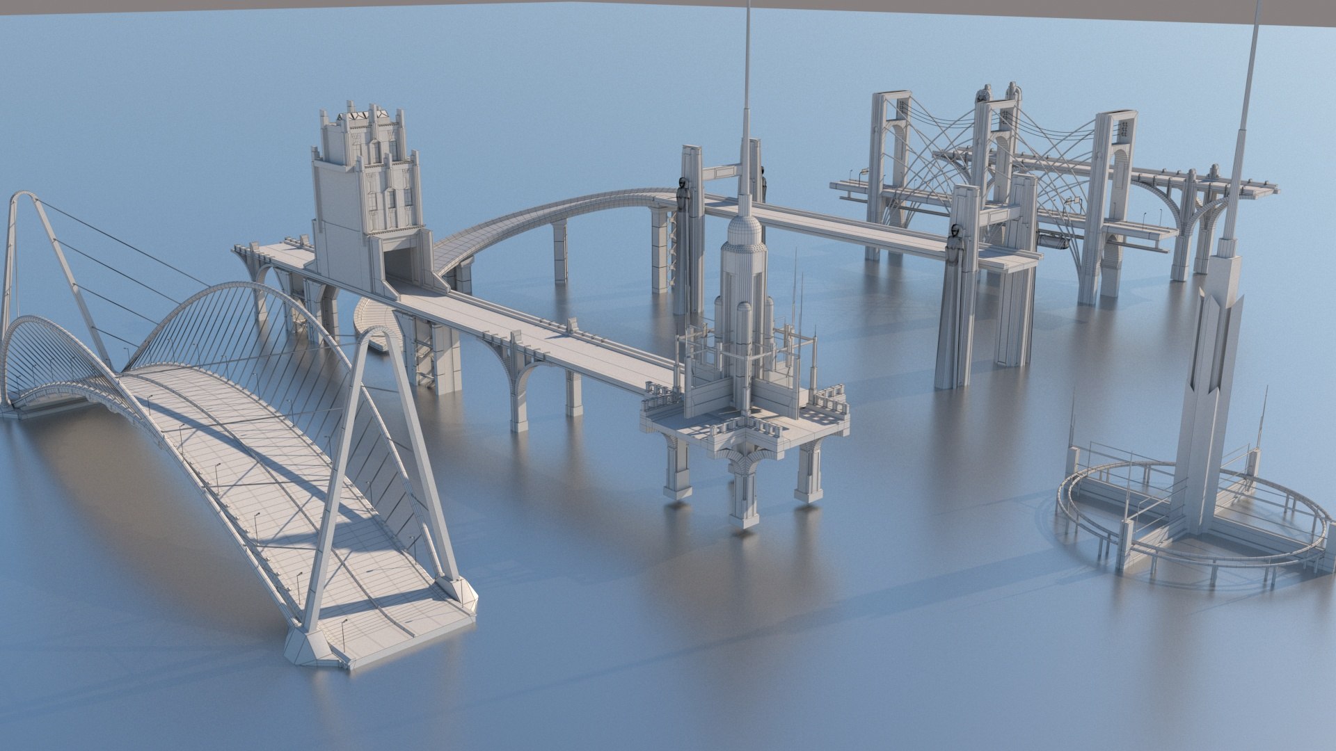 3D Bridge Design Vol 2 - TurboSquid 1756868
