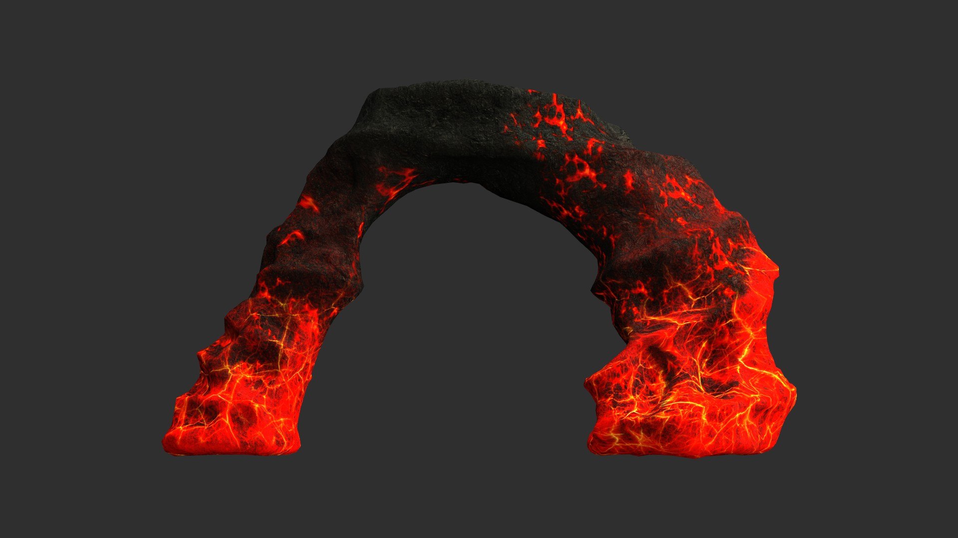 3D Small Arch - Lava Model - TurboSquid 1988410