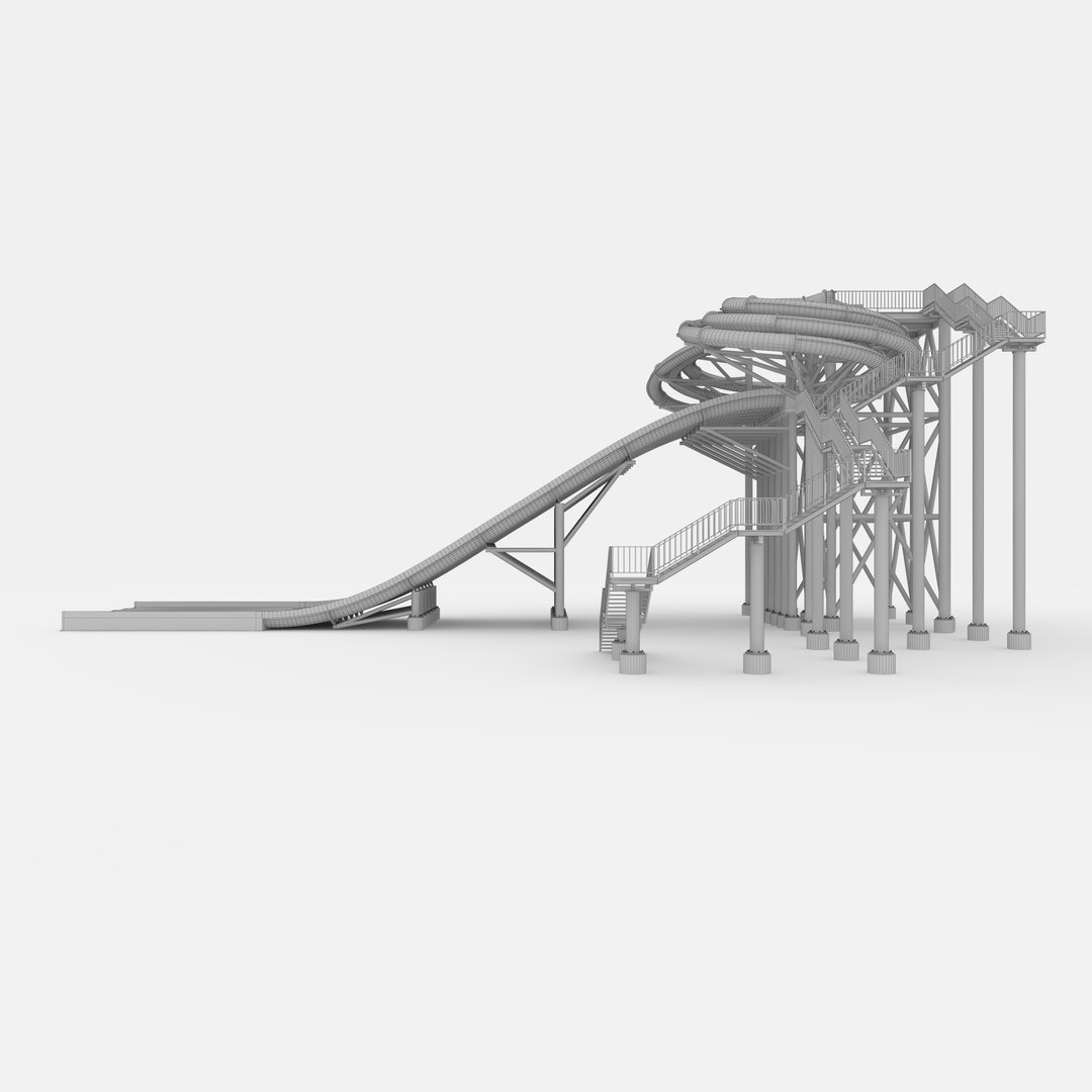 Waterpark Slide 6 3D Model - TurboSquid 2147365