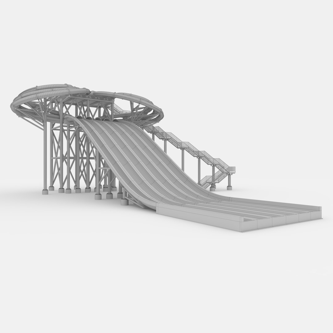 Waterpark Slide 6 3D Model - TurboSquid 2147365