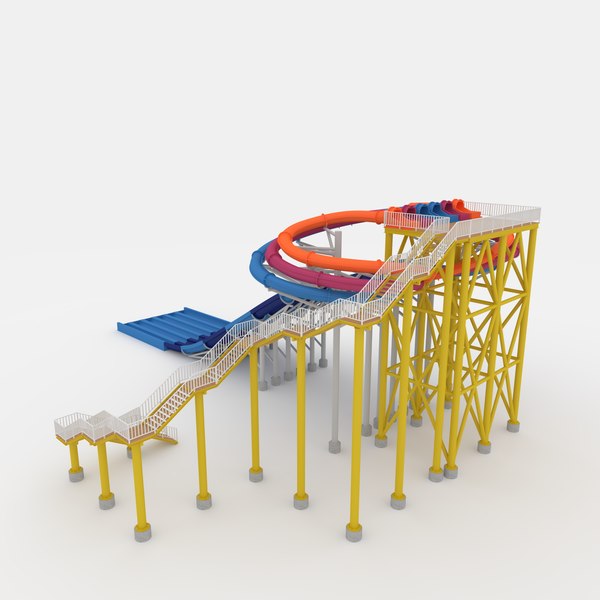 modelo 3d Tobogán del parque acuático 6 - TurboSquid 2147365