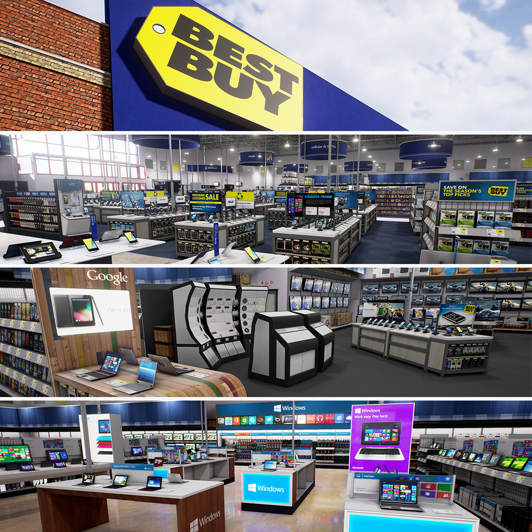 Real-time best buy scene model - TurboSquid 1398721