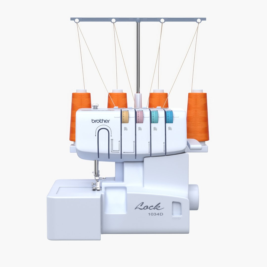 3D Brother Serger 1034D Heavy-Duty Metal Frame Overlock Machine ...