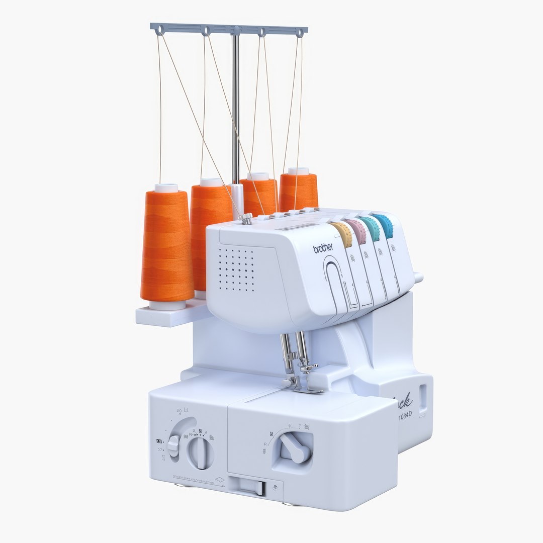 3D Brother Serger 1034D Heavy-Duty Metal Frame Overlock Machine ...