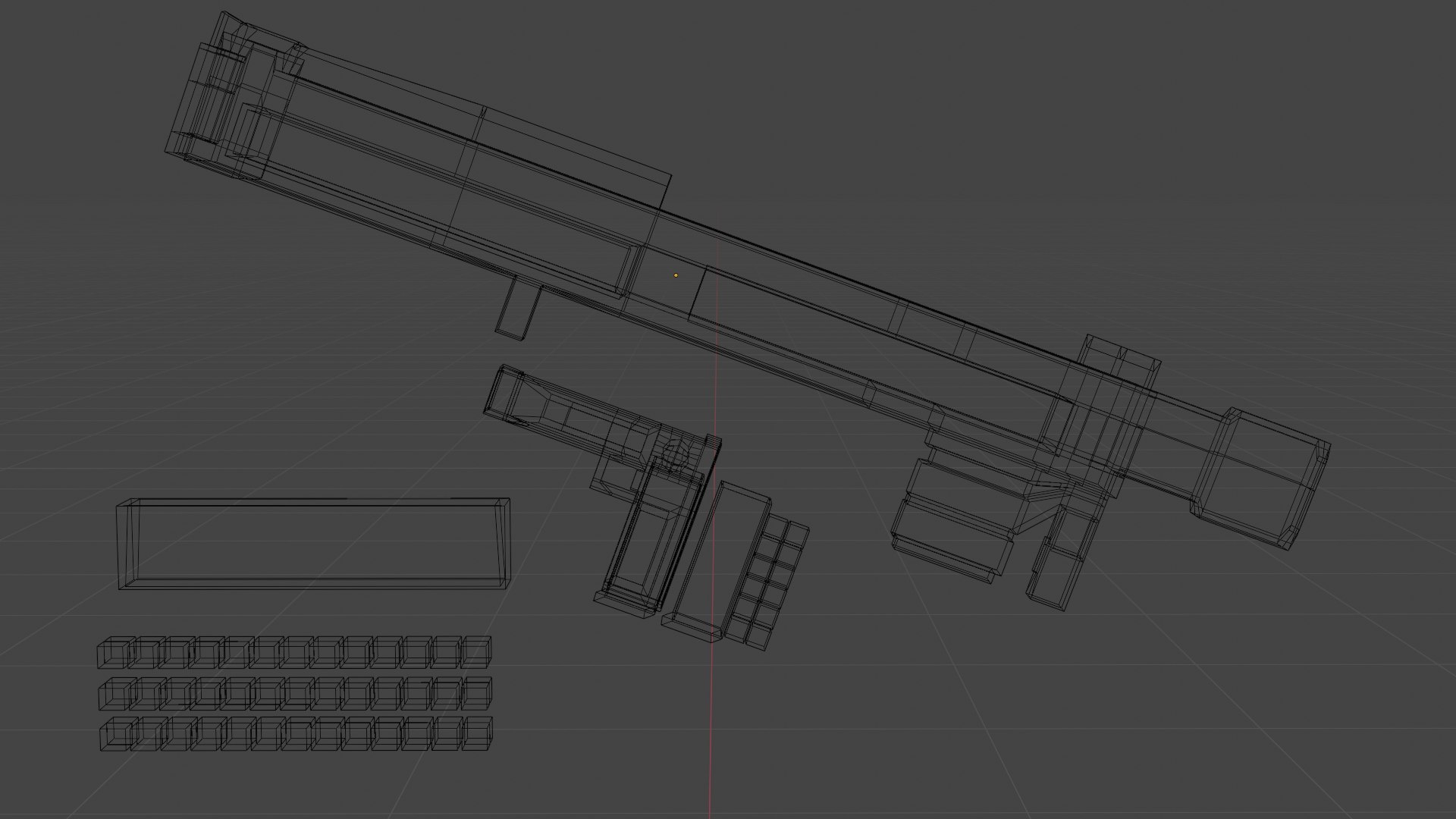 3D Low Poly Futuristic Weapon - TurboSquid 2196707