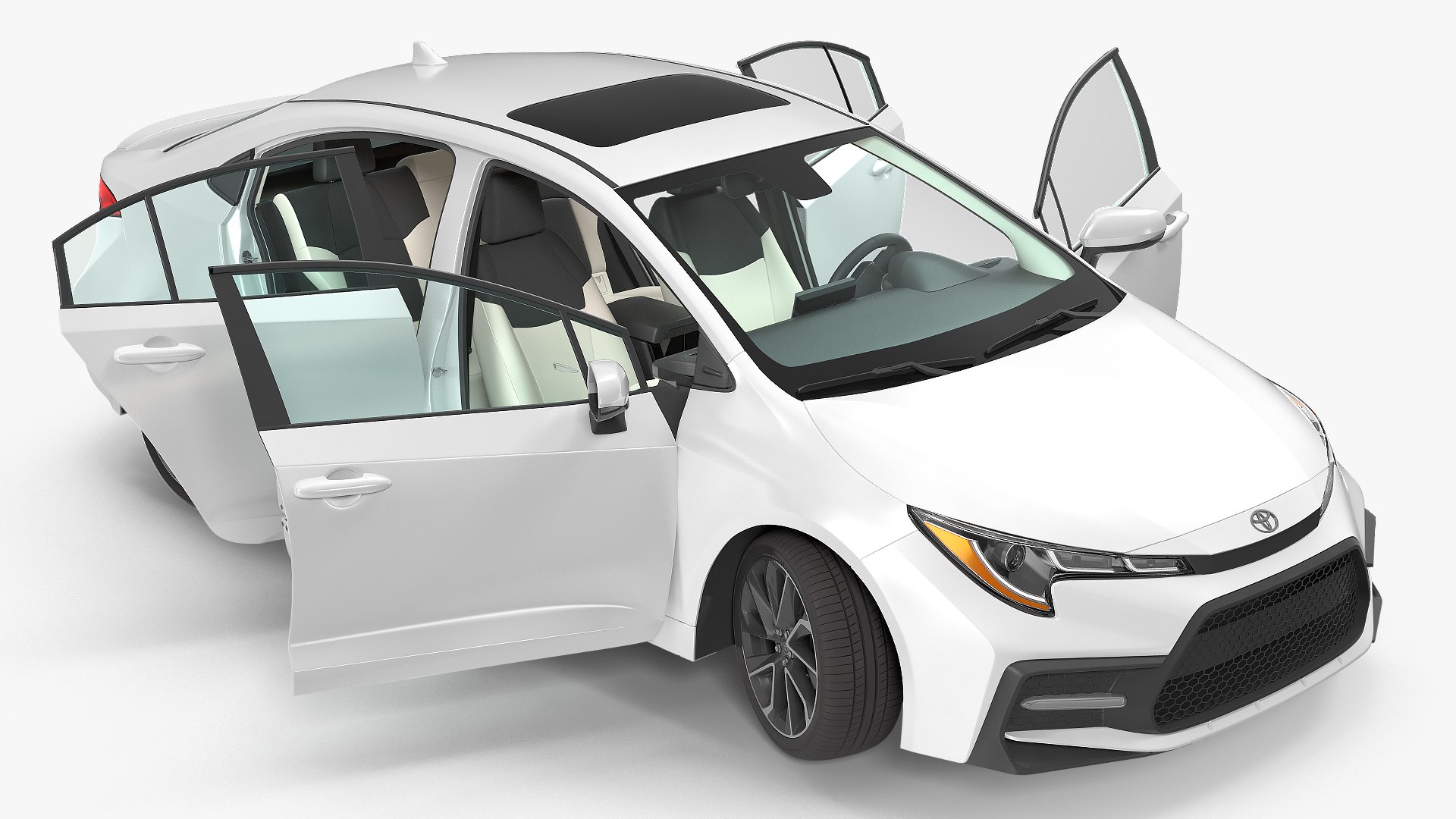 3D model toyota corolla 2020 rigged - TurboSquid 1450756