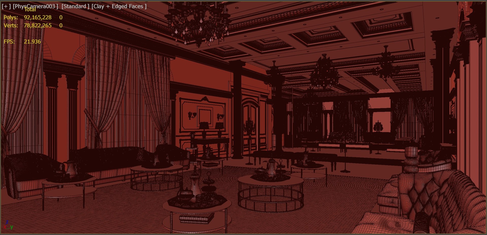 Luxury Vip Lounge Interior 3D Model - TurboSquid 2354799