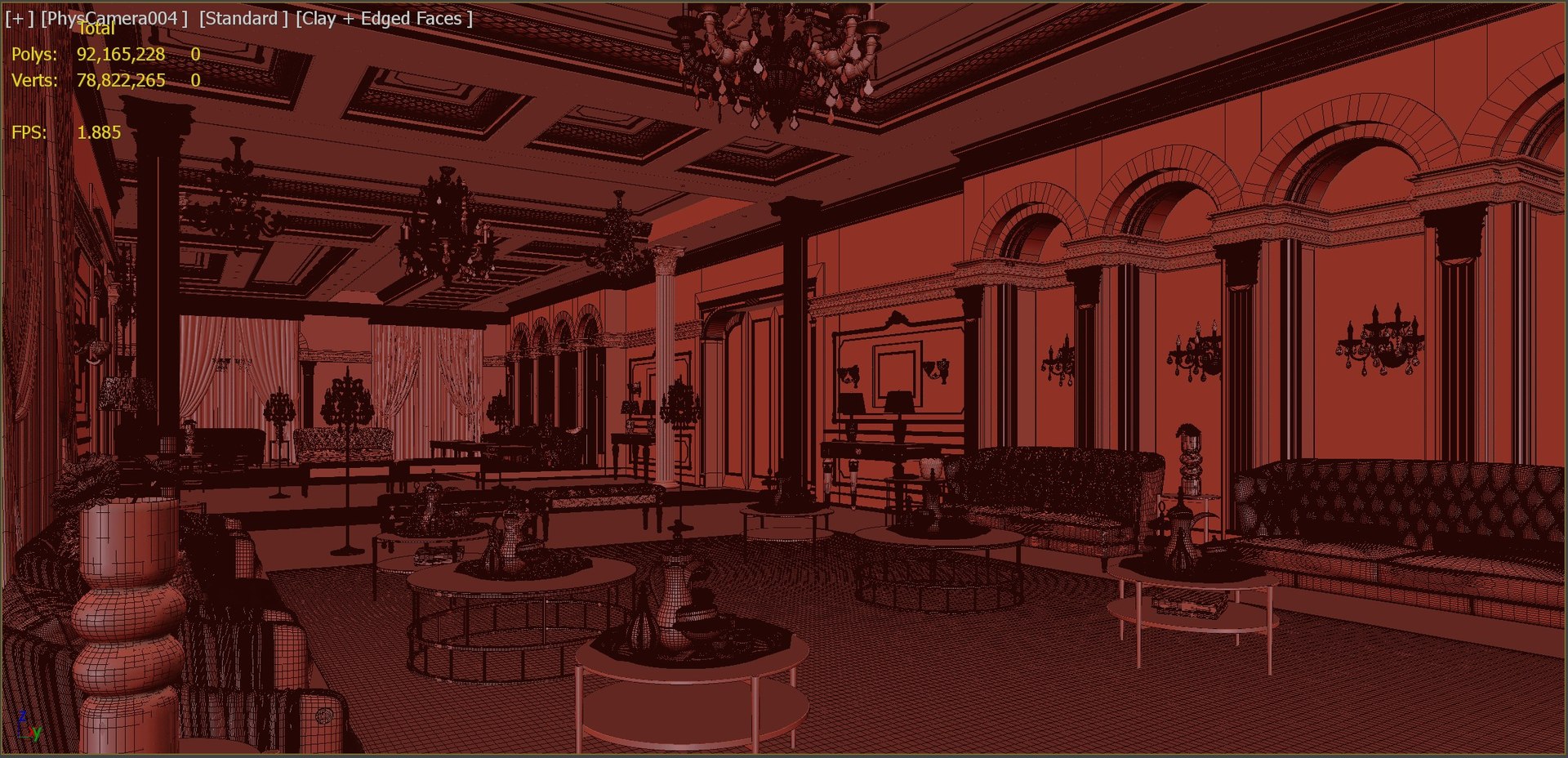 Luxury Vip Lounge Interior 3D Model - TurboSquid 2354799