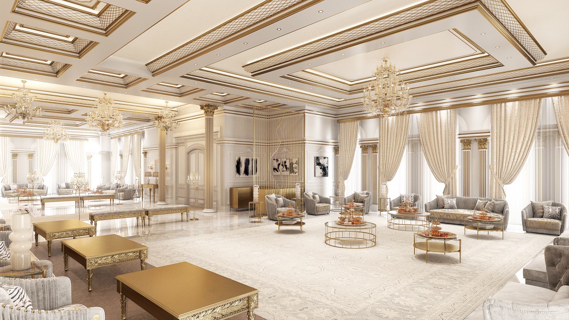 Luxury Vip Lounge Interior 3D Model - TurboSquid 2354799