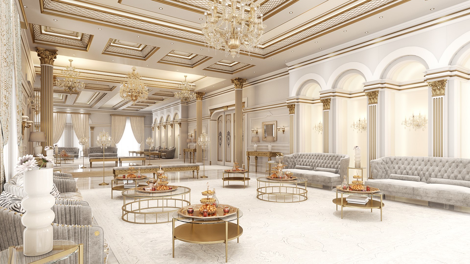 Luxury Vip Lounge Interior 3D Model - TurboSquid 2354799