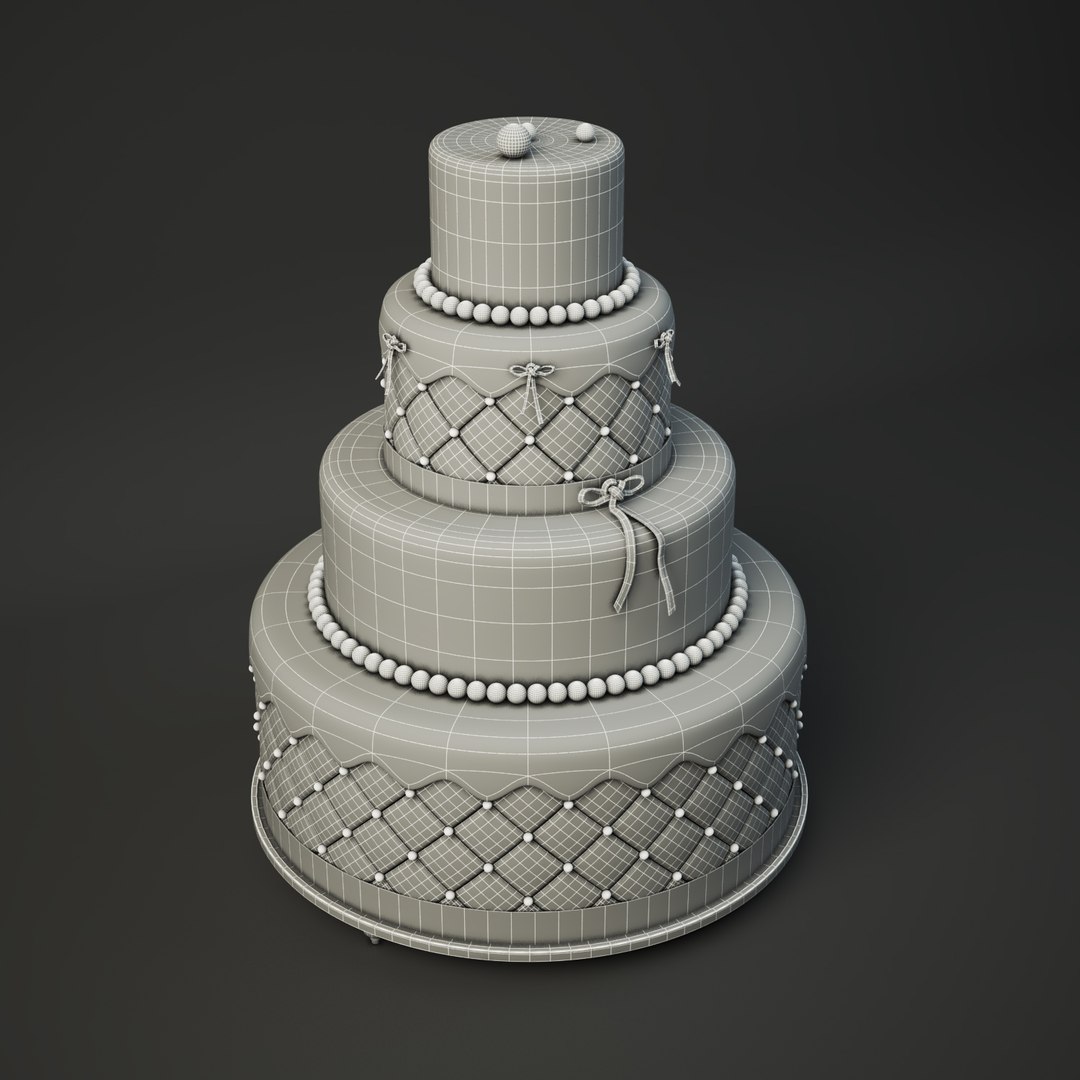 3D Wedding Cake Model - TurboSquid 1328952