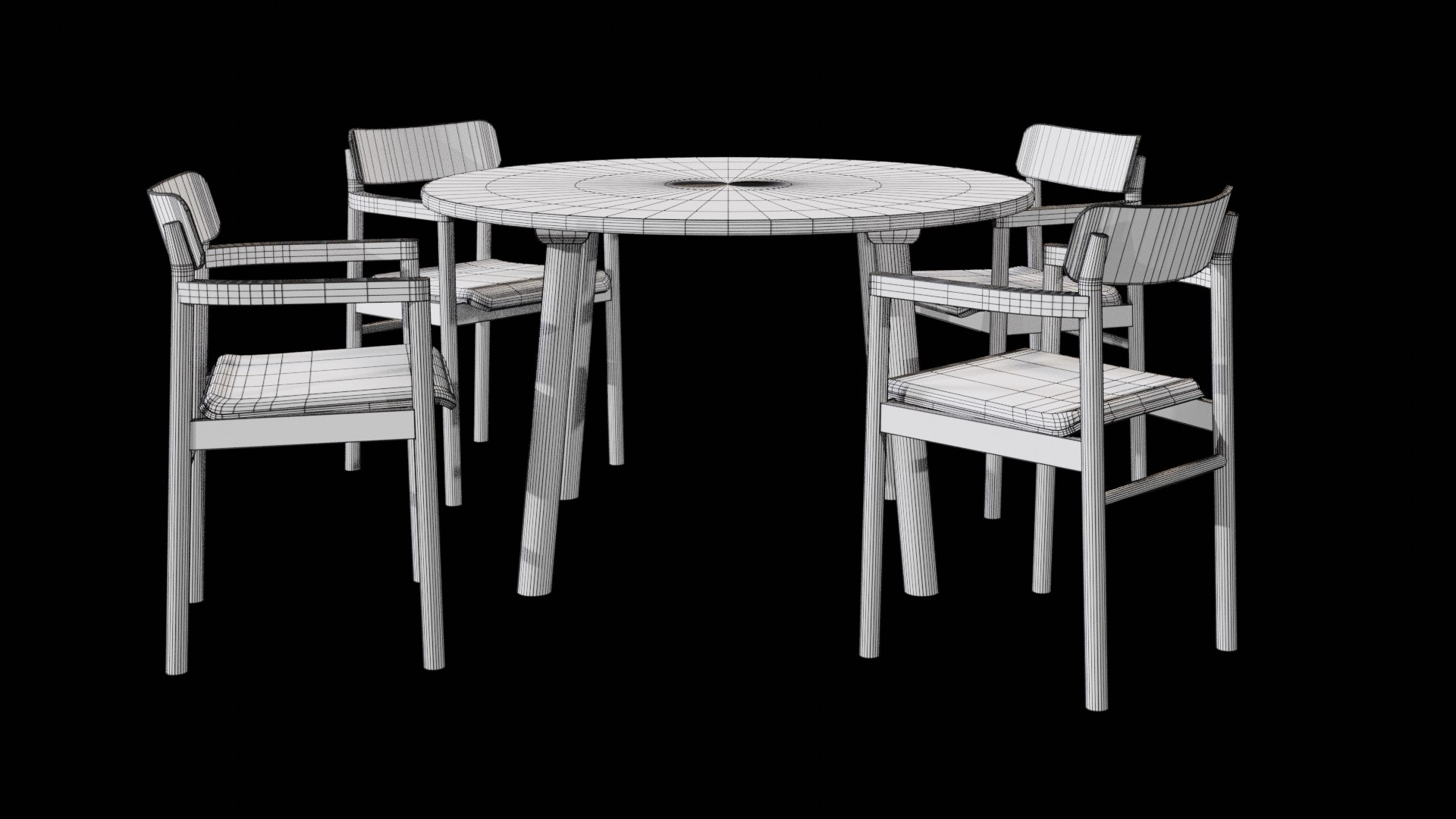 3D chair table - TurboSquid 1567288