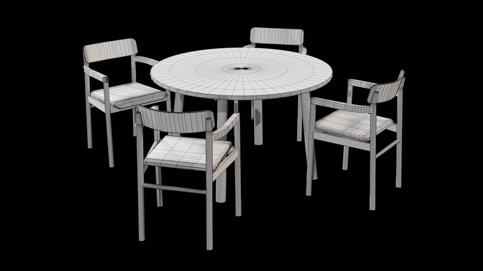 3D chair table - TurboSquid 1567288