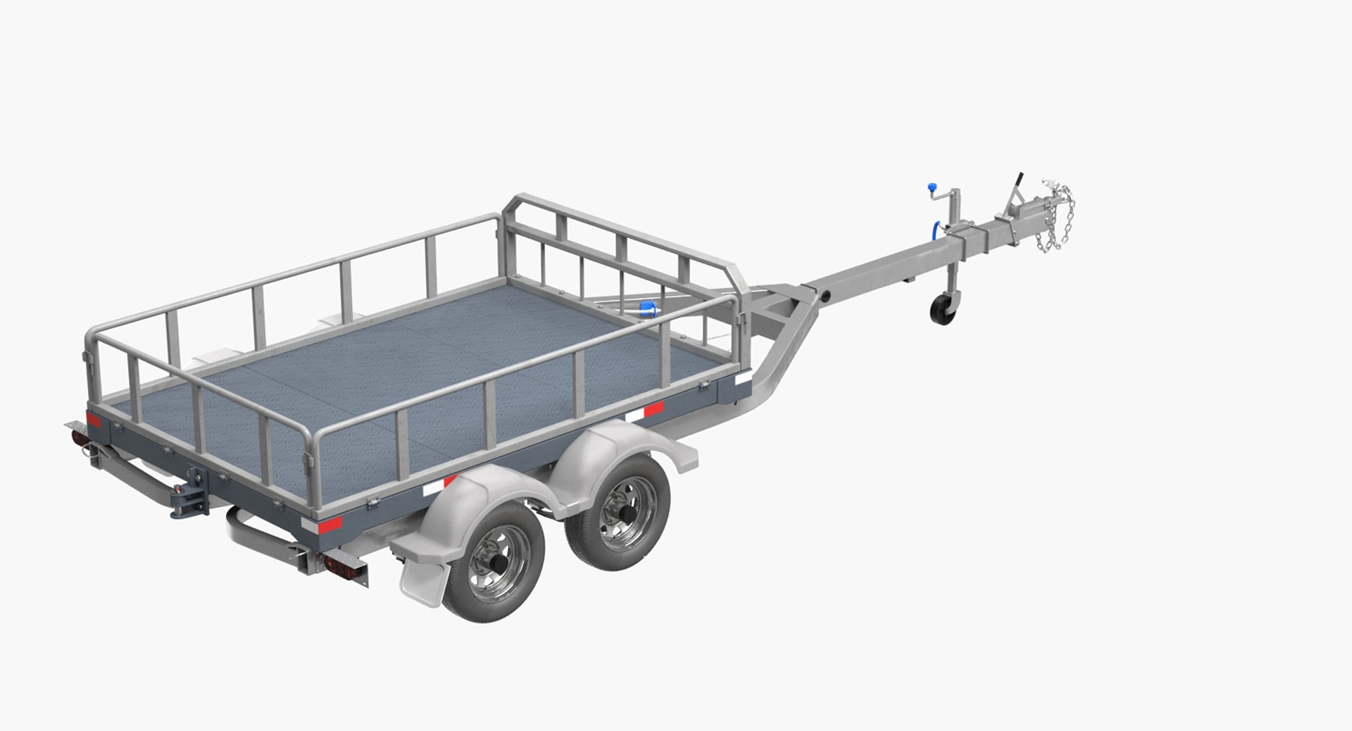 Double axle trailer 3D - TurboSquid 1221397