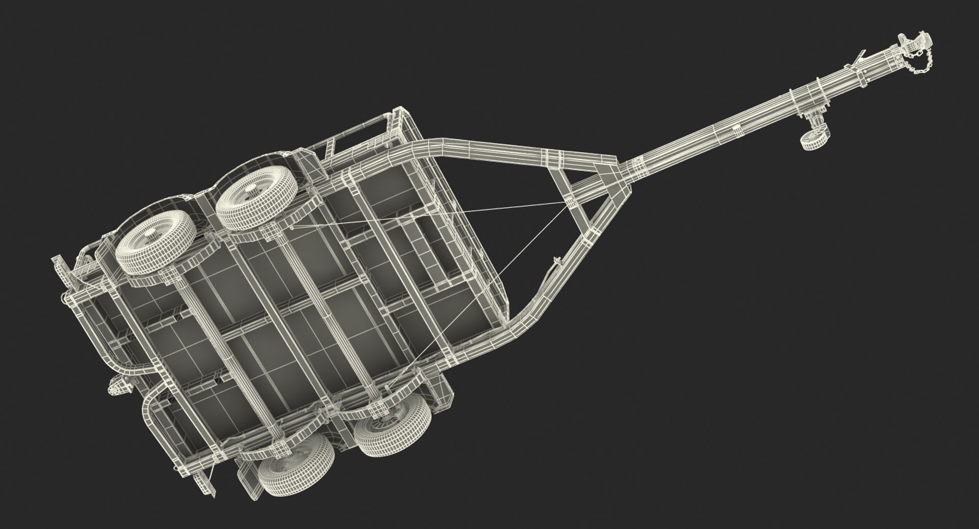 Double axle trailer 3D - TurboSquid 1221397