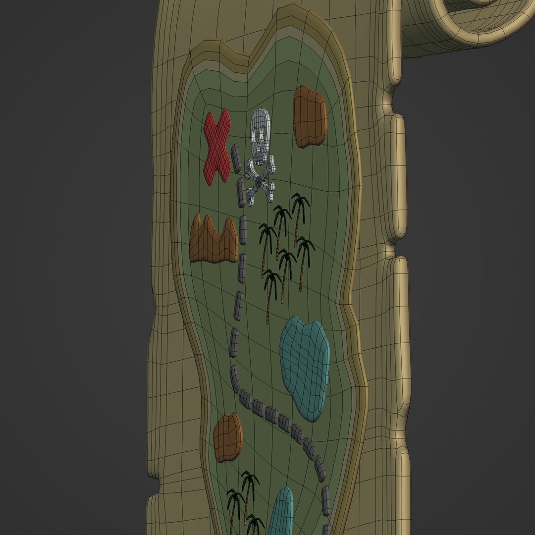 3D Model Treasure Map - TurboSquid 2095695