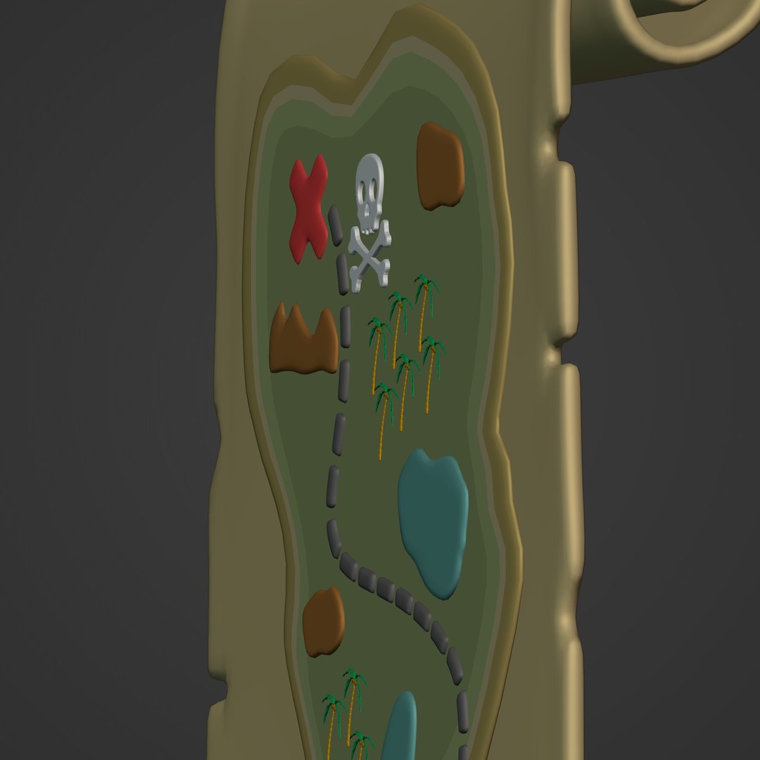 3D Model Treasure Map - TurboSquid 2095695